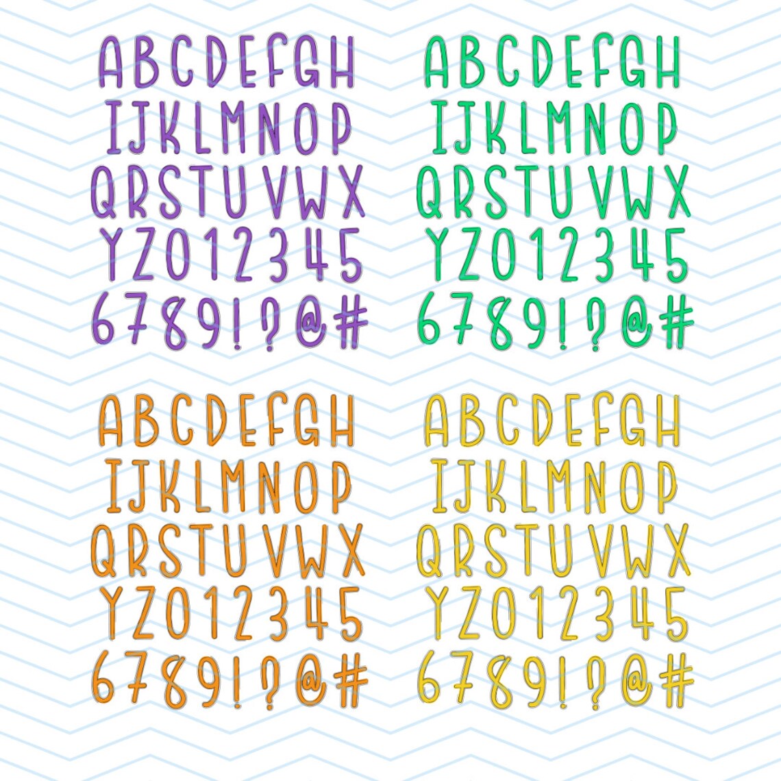 Neon Scribble Doodle Set Bright Colorful Alphabet PNG Set for ...