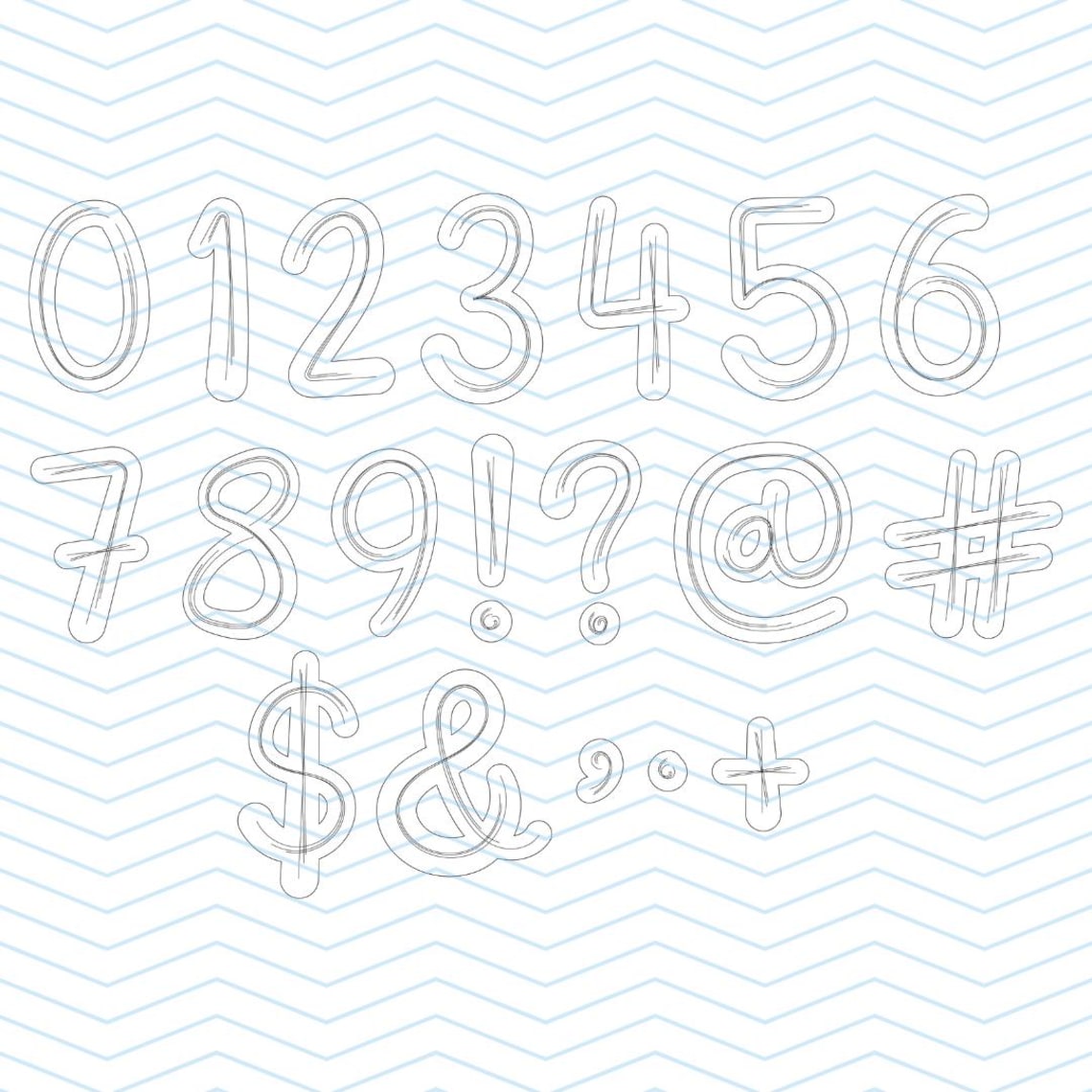 Black and White Dot and Scribble Doodle Alphabet , Letters Bulletin ...