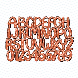 Flower Dalmatian Alphabet Png, Alpha Sets Bundle, Polka Dot Alphabet ...