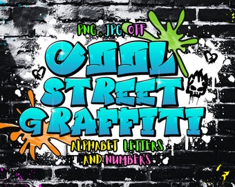 SLIME Rainbow Color Alphabet Letters & Numbers PNG File Transparent ...