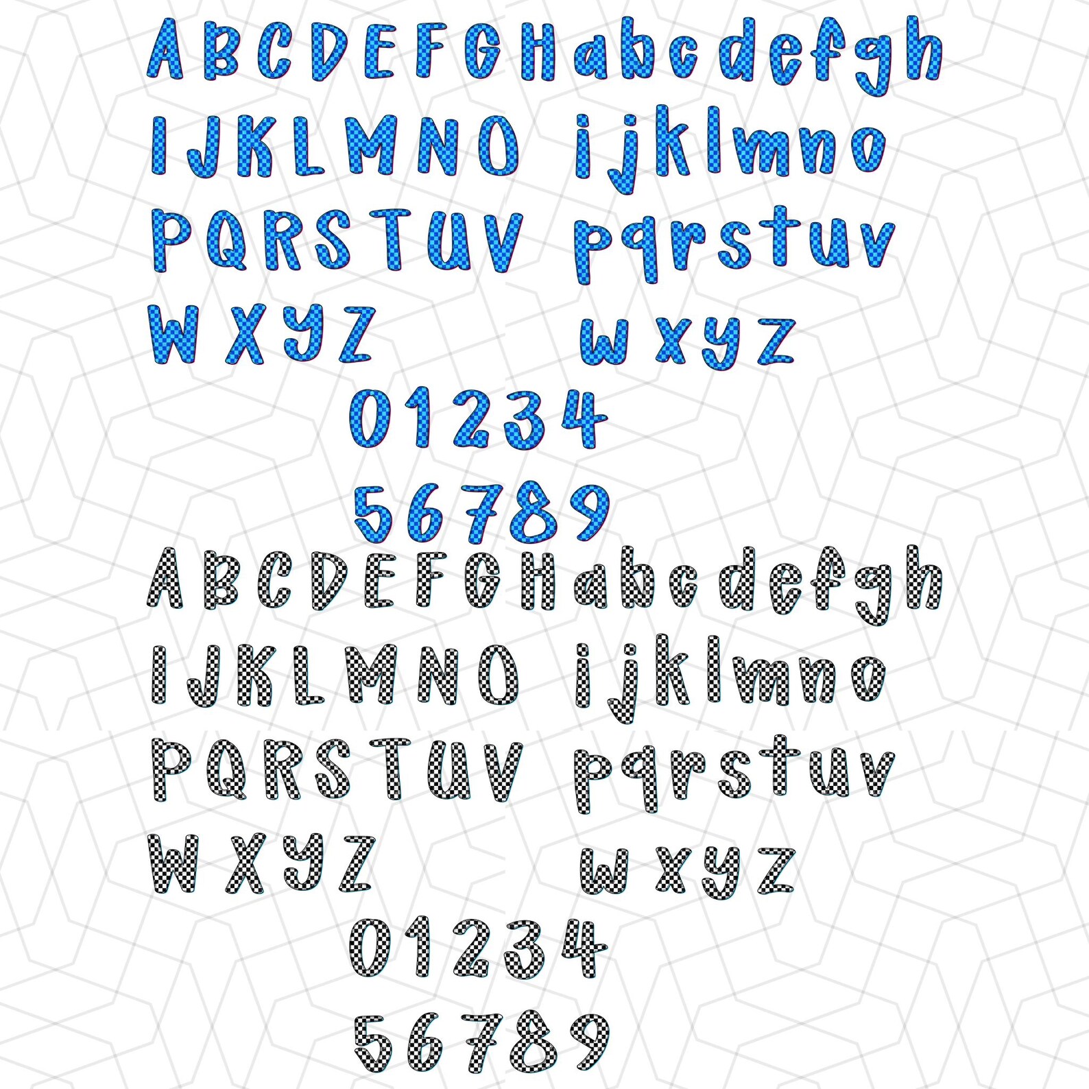 Retro Back to School Boys Alphabet | Doodle Alpha Checkered | First Day ...