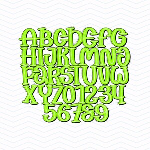 Bright Scribble Doodle Alphabet PNG Uppercase and Number Alpha Pack ...