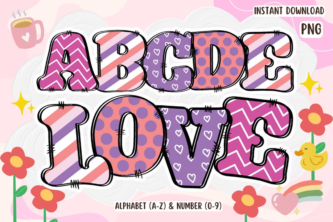 Doodle Font Svg, Doodle Font Png, Doodle Letters Png, Doodle Alphabet ...