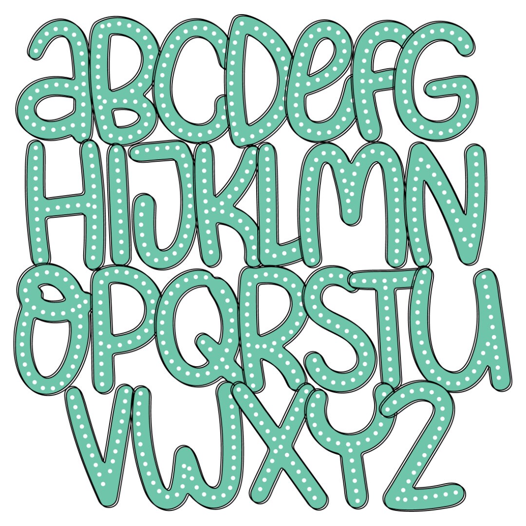 Dalmatian Dots Png Alphabet and Number With Background, Mama PNG, Happy ...