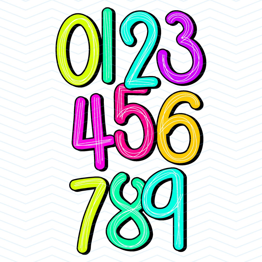Neon Alphabet Png, Alpha Sets Bundle, Polka Dot Alphabet Png, Marquee ...