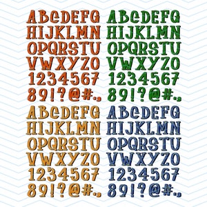 Bright Scribble Doodle Alphabet Set: Neon, Colorful, Contrast Fonts ...