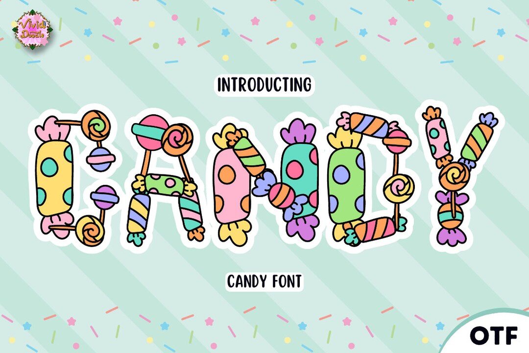 Candy Font Procreate, Letter Fonts Procreate Designer Fonts, Wedding ...