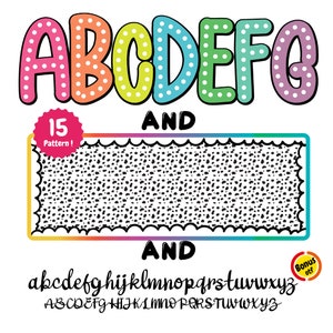 Dot Dalmatian Alphabet With Background Png, Custom Dalmatian Dot, 15 ...