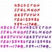 Neon Alphabet Letters PNG, Groovy Retro Font SVG, Grunge Distressed ...