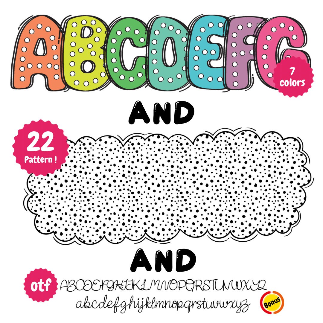 Dot Dalmatian Alphabet With Background Png, Custom Dalmatian Dot ...