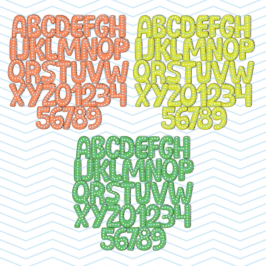 Custom Dot Dalmatian Alphabet With Cute Circle Background Png, Polka ...