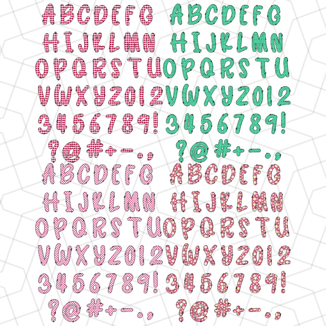 Preppy Summer Strawberry Alphabet PNG | Summer Vibes Letter ...