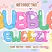 Bubble Sweezi Font Procreate, Letter Fonts Procreate Designer Fonts ...