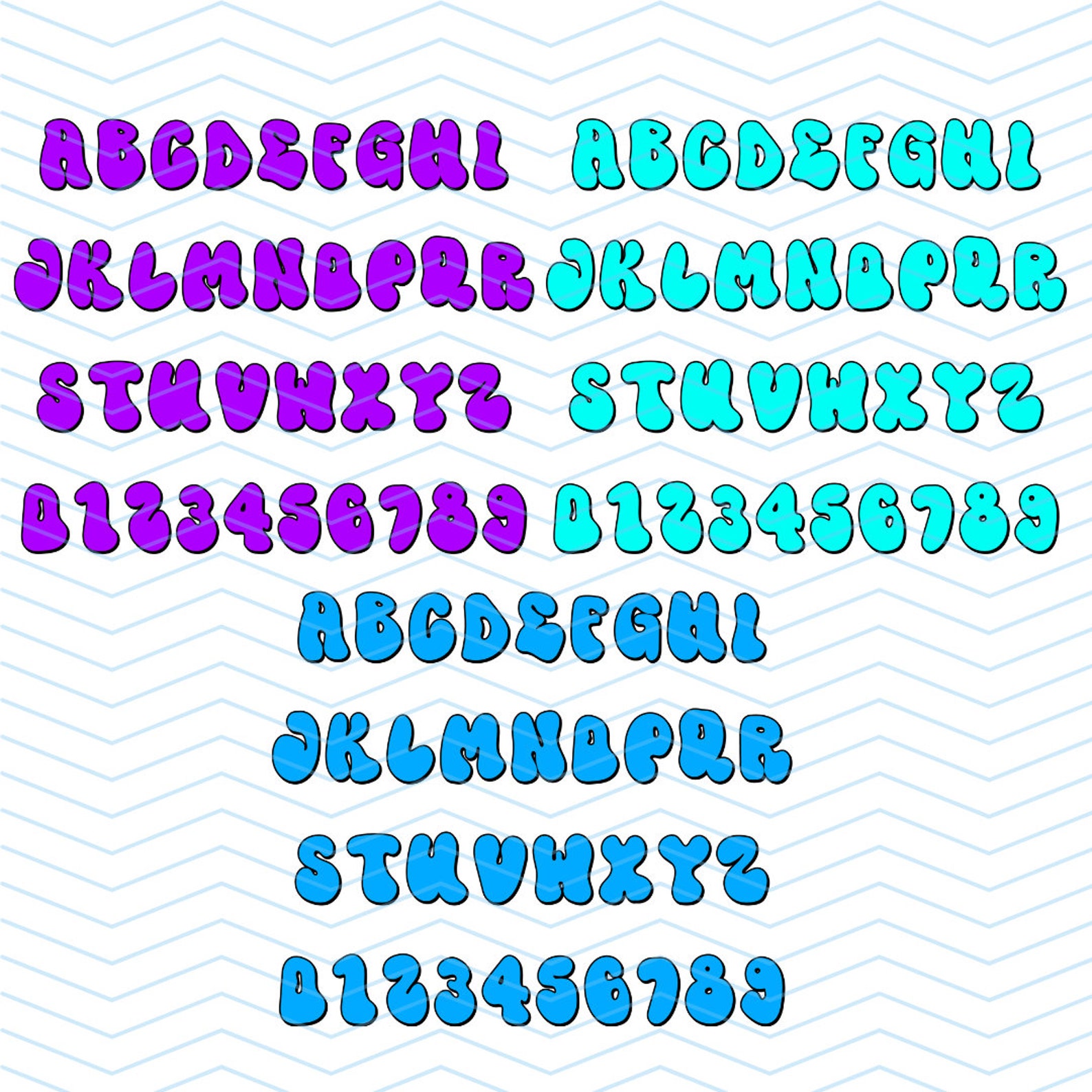 Neon Groovy Alpha PNG Bright, Colorful Alphabet Neon Font, Neon Letters ...