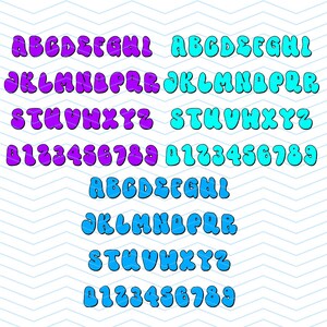 Neon Groovy Alpha PNG Bright, Colorful Alphabet Neon Font, Neon Letters ...