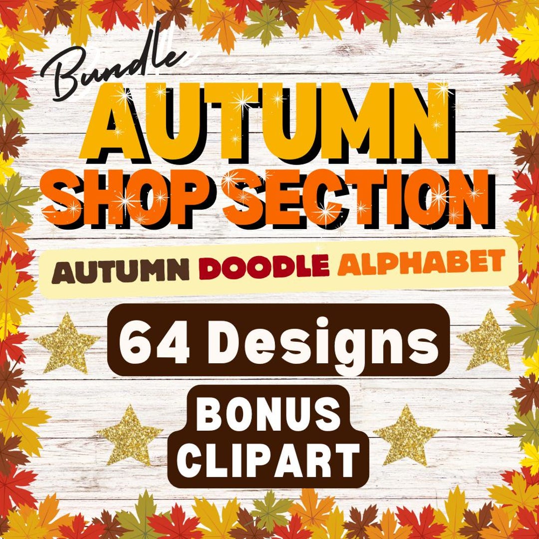 Autumn Doodle Alphabet Mega Bundle Autumn Doodle Letters and Numbers ...