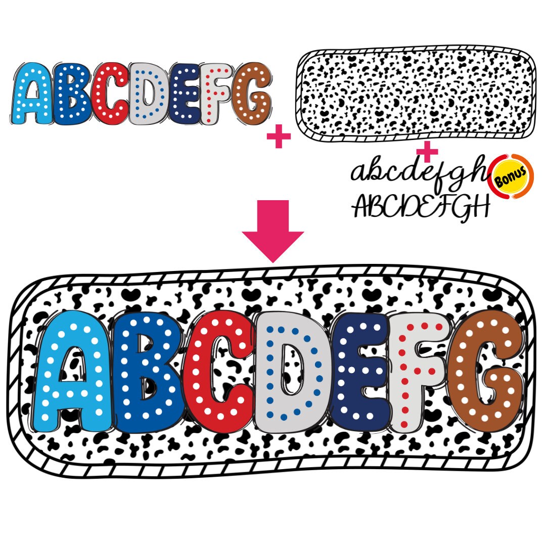 Independence Day Alphabet Png Bundle, America PNG, 4th of July PNG, Usa ...