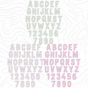 Pastel Easter Bunnies Alphabet | Sublimation Alpha Set | Happy Easter ...