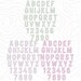 Pastel Easter Bunnies Alphabet | Sublimation Alpha Set | Happy Easter ...