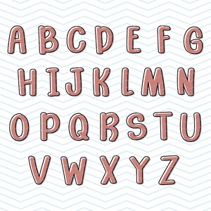 Pastel Autumn Alphabet PNG | Soft & Cozy Fall Letter Set | Cute ...