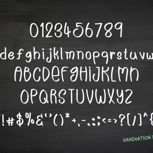Graduation Font , Procreate Fonts , Graduation Party, Cricut Font ...