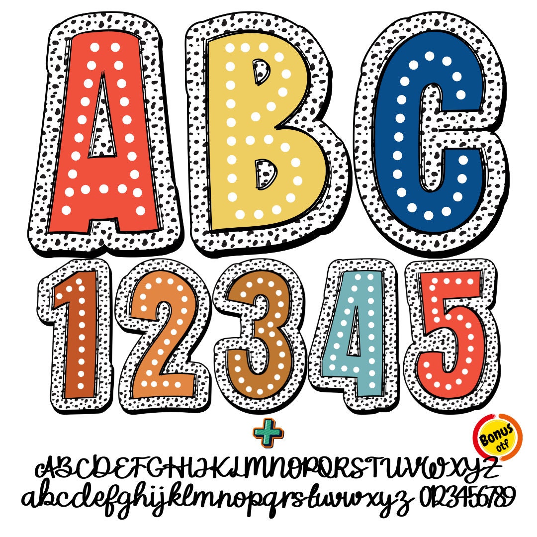 Autumn Letters Dalmation Dot With Background Png, Custom Dalmatian Dot ...