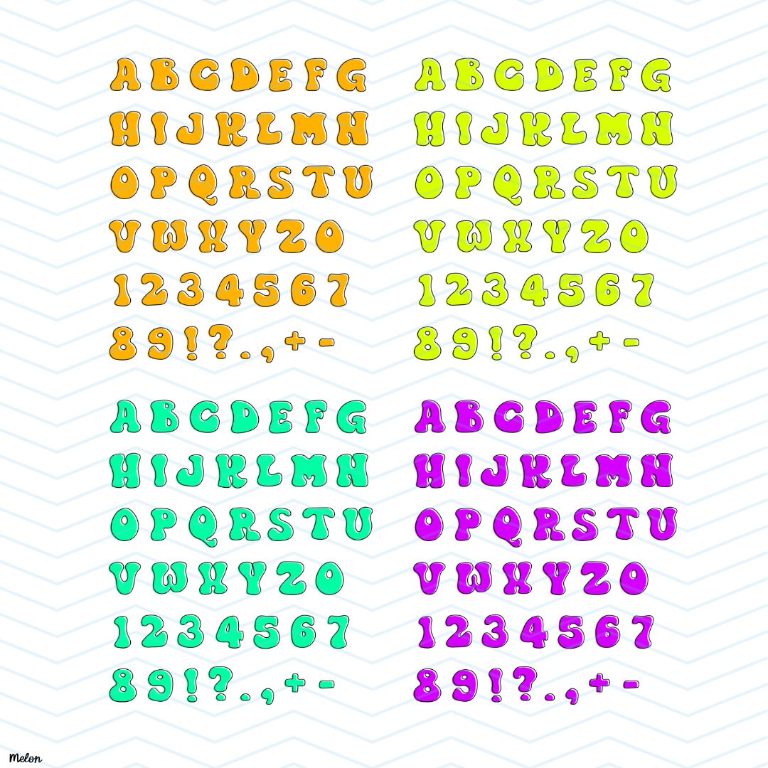 Retro Groovy Neon Classroom Bundle, Teacher Bundle, Classroom Alphabet ...