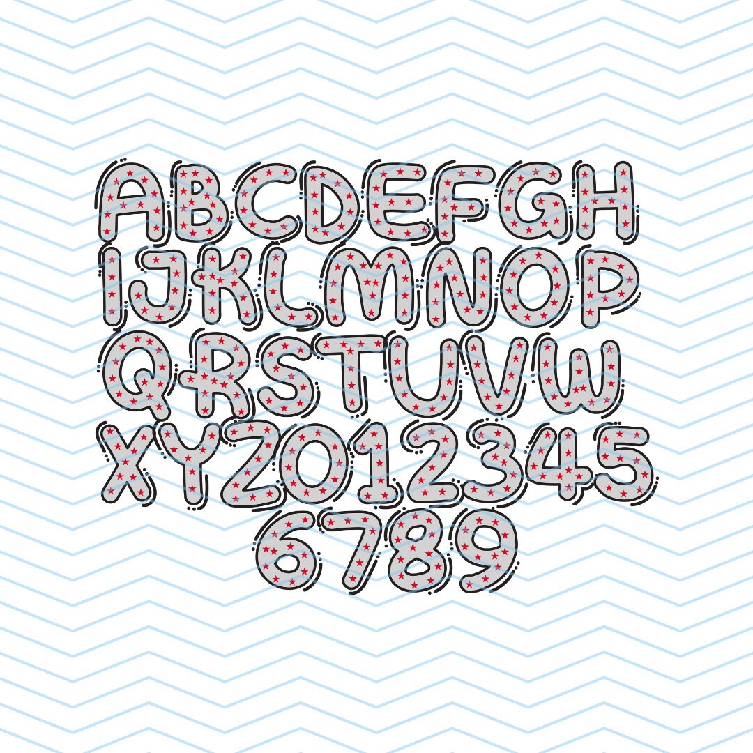 Independence Day Alphabet Png Bundle, America PNG, 4th of July PNG, Usa ...