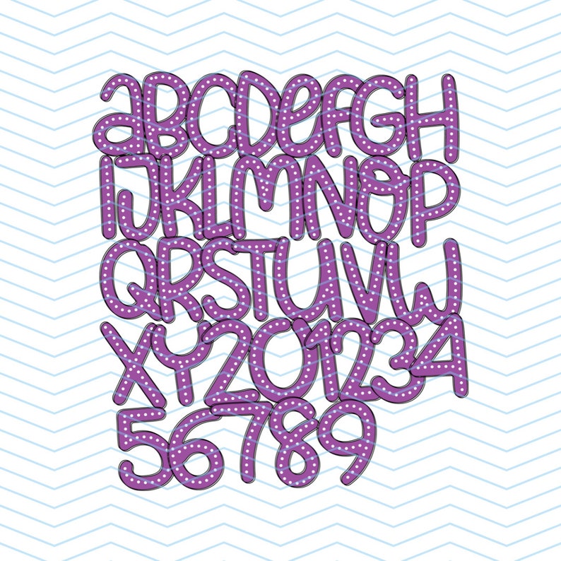 Bright Neon Letters Png, Dalmatian Alphabet Bundle, Polka Dot Alphabet ...