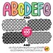 Dot Dalmatian Alphabet With Heart Checkered Background Png, Custom ...