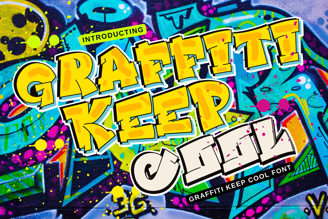 Graffiti Font Keep Cool, Graffiti Letters, Urban Font, Street Font, Hip ...
