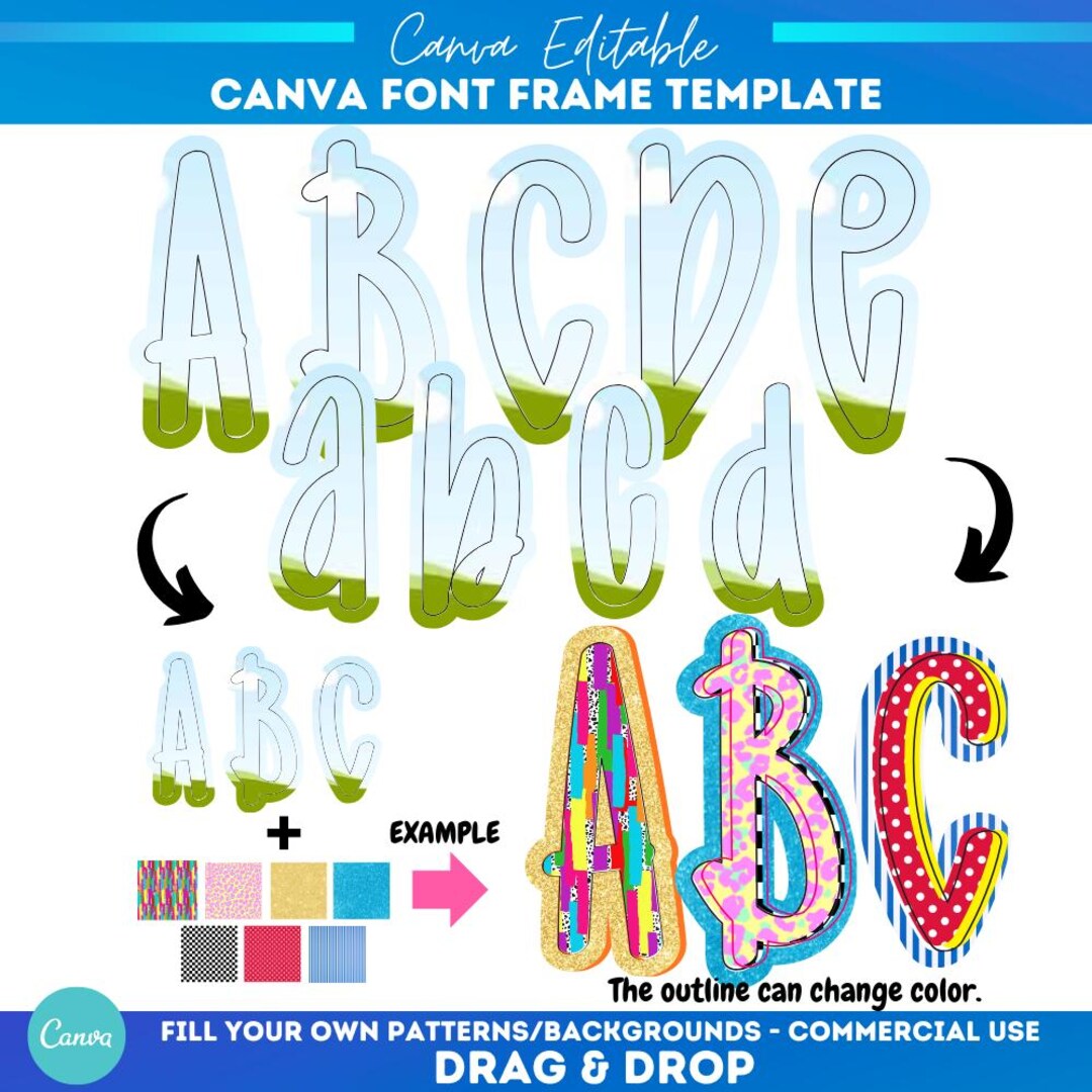Canva Frames Bulletin Boards Template | Sublimation | Custom Fill ...