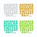 Colorful Alphabet Png, Retro Letters Png, Bright Neon Color Palette ...