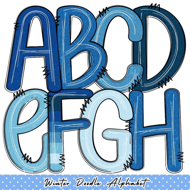 Winter Alphabet Clipart , Christmas Font Png, Bulletin Board Letters ...