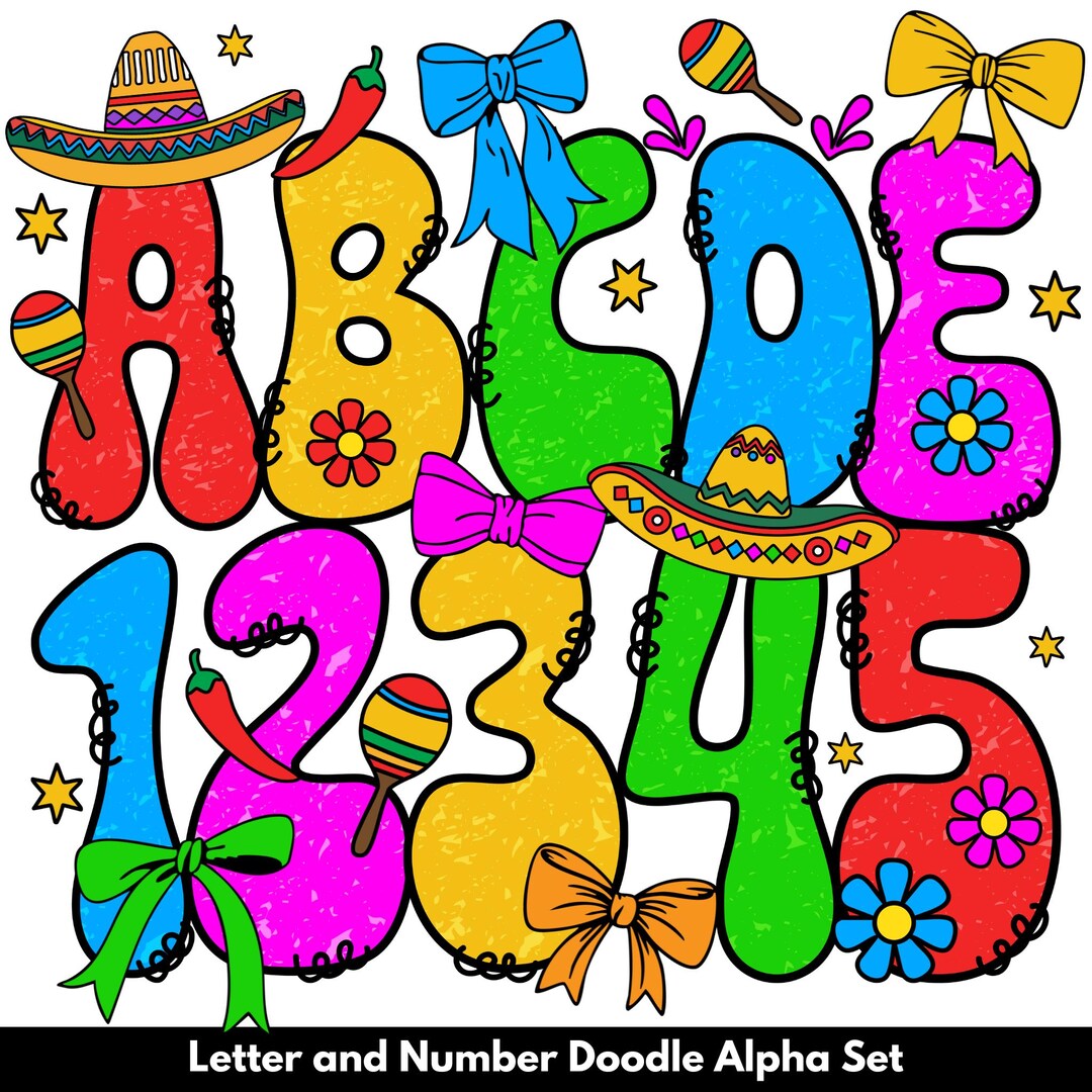 Cinco De Mayo Alphabet | Cinco De Mayo Coquette Bow | Lets Fiesta Png ...
