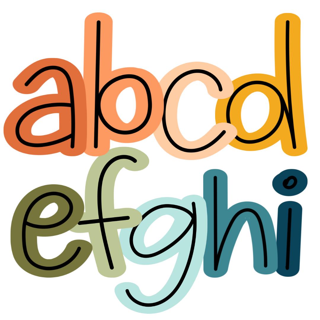 Boho Alphabet Letters | Trendy School Themed Font | Uppercase and ...