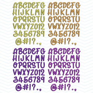 Bright Neon School Alphabet School Png, Scribble Letters Png, Colorful ...