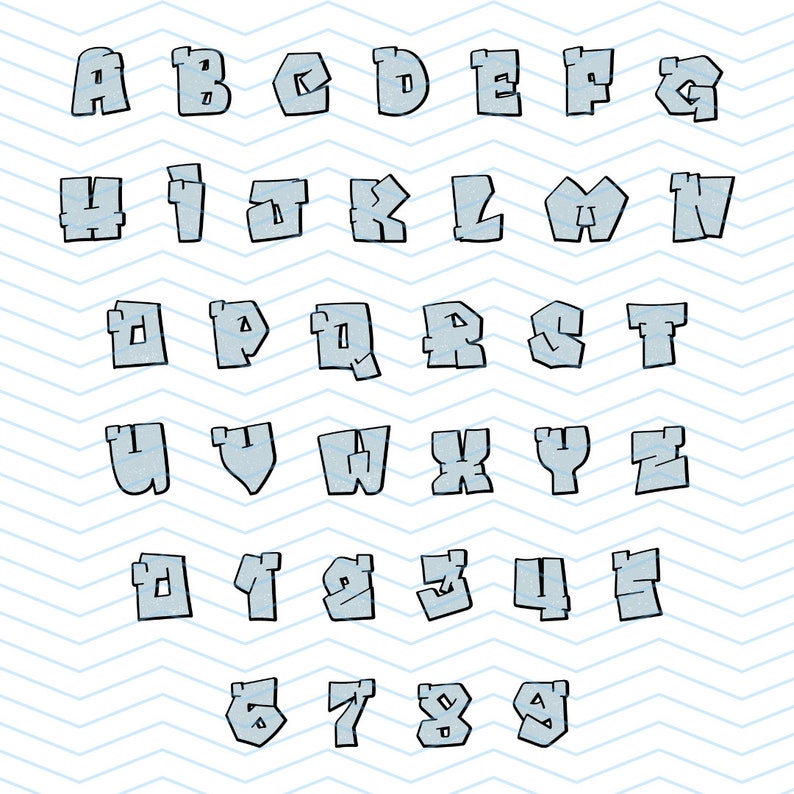 Grunge Alphabet PNG, Distressed Font, Graffiti Letters PNG Bundle ...