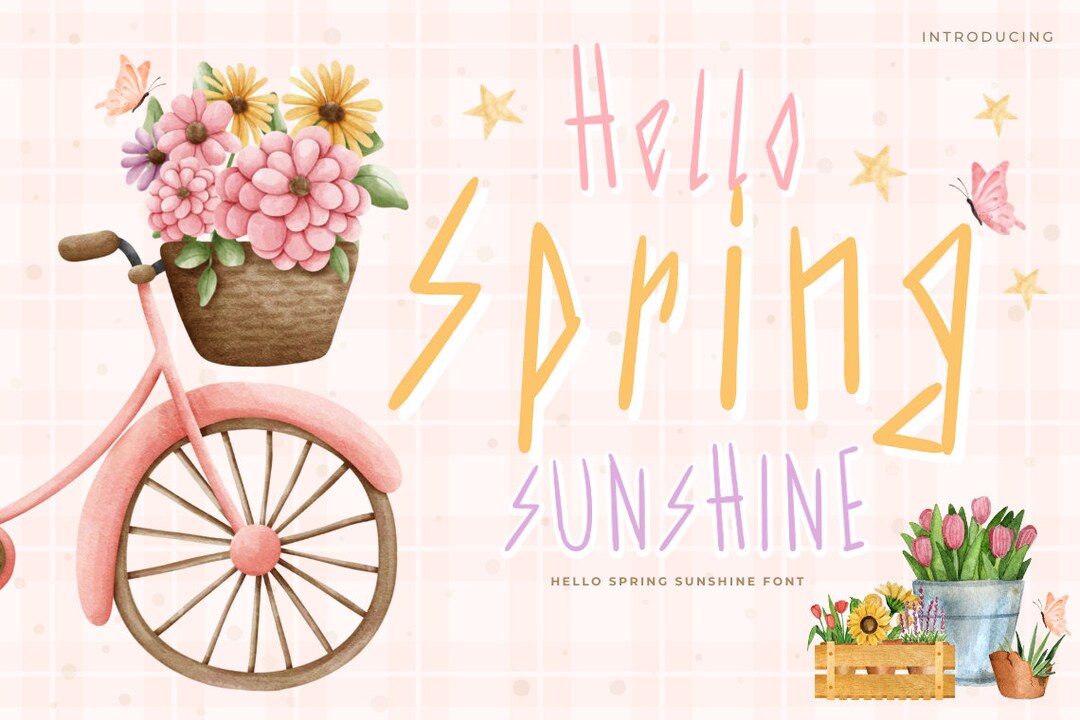 Spring Font, Summer Font, Cricut Font, Smooth Fonts, Beautiful Font ...