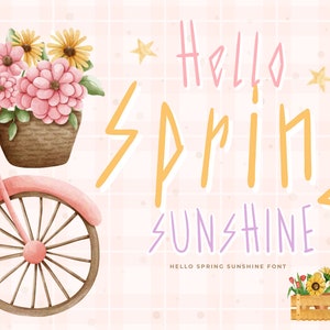 Spring Font, Summer Font, Cricut Font, Smooth Fonts, Beautiful Font ...