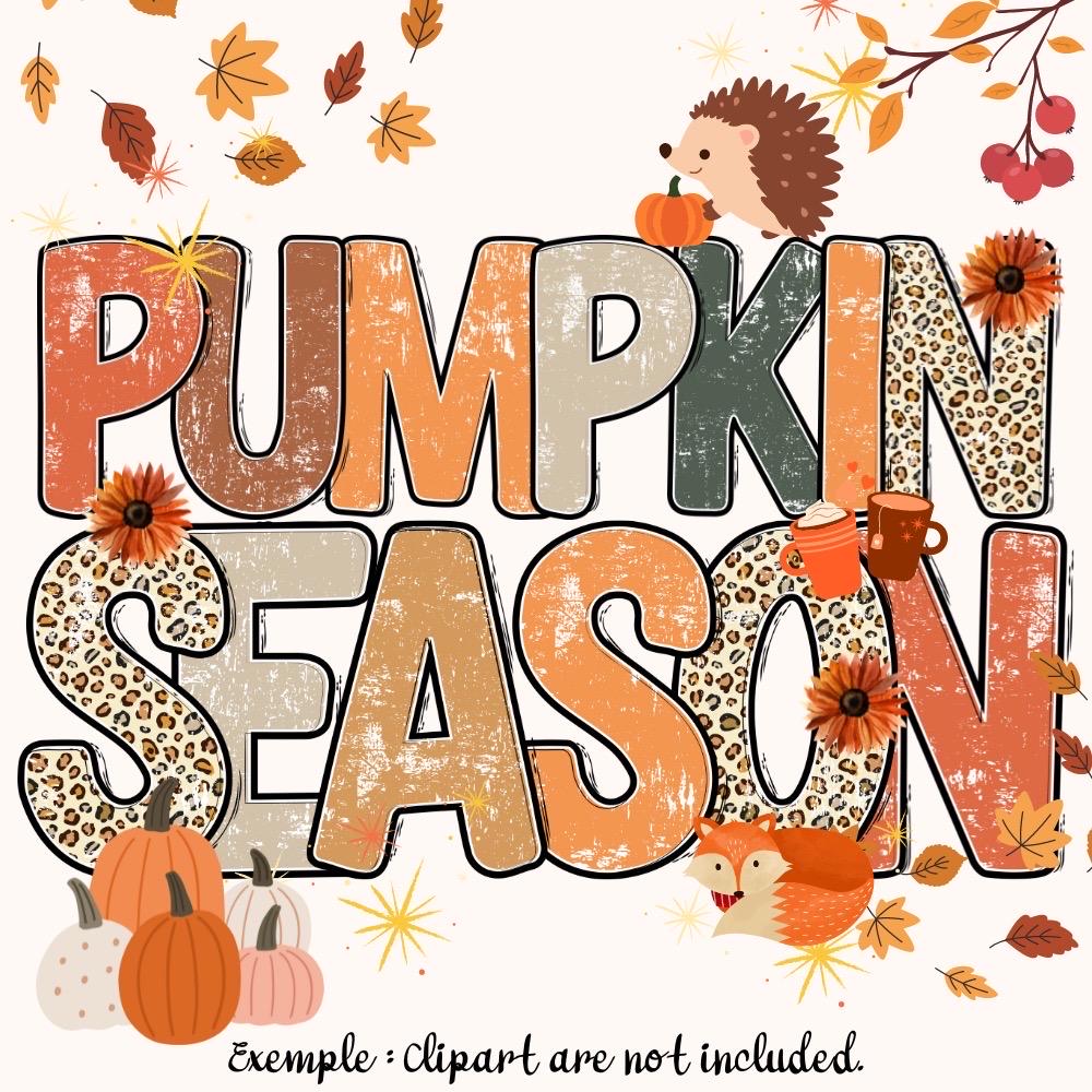 Fall Doodle Letters Png | Autumn Alphabet | Sublimate Alphabet | Doodle ...