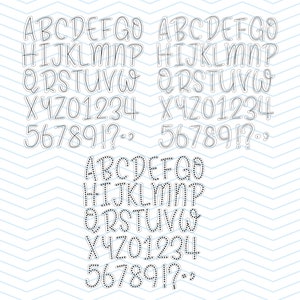 Black and White Dot and Scribble Doodle Alphabet , Letters Bulletin ...