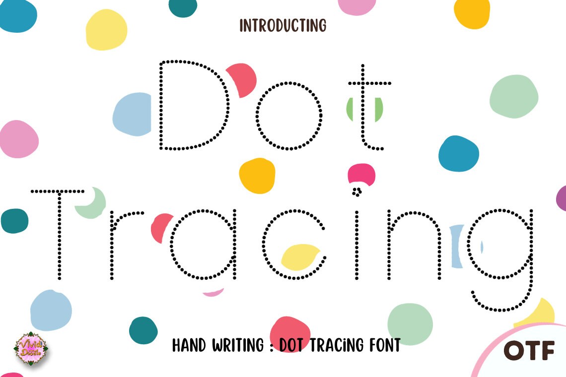 Dot Tracing Font Procreate, Letter Fonts Procreate Designer Fonts ...