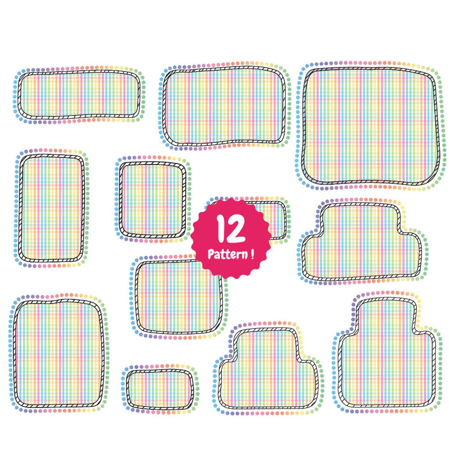 Pastel Dot Dalmatian Alphabet With Cute Background Png, Custom ...