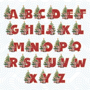 Reindeer Alphabet Letters PNG | Christmas Alphabet Png | Christmas ...