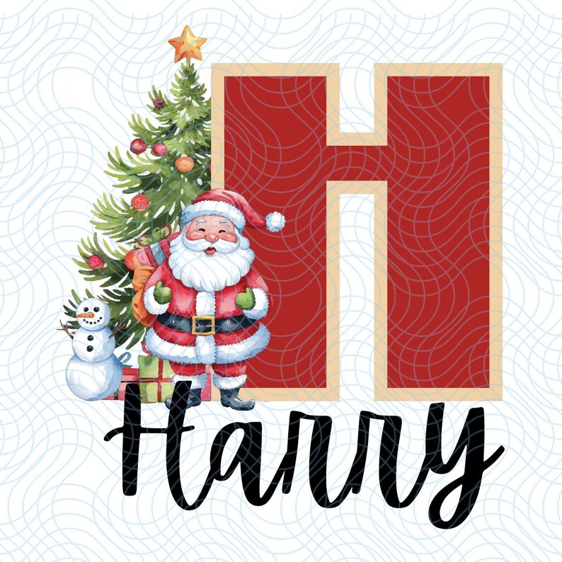 Santa Alphabet Letters PNG | Christmas Alphabet Png | Snowman Alphabet ...