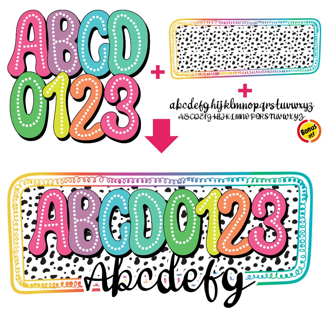 Bright Doodle Dalmatian Dot With Background Png, Custom Dalmatian Dot ...