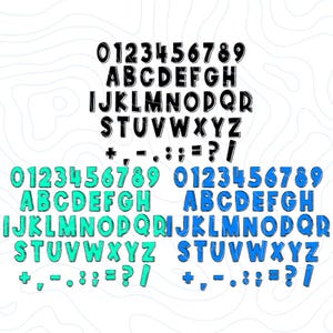 Vivid Neon Scribble Letters, Bright Doodle Alphabet, PNG Bundle, Hand ...