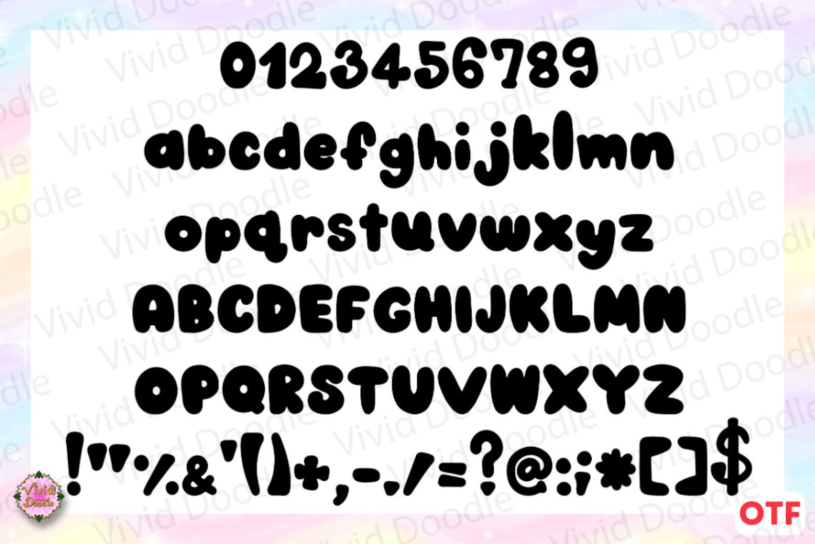 Bubble Maru Font Procreate, Letter Fonts Procreate Designer Fonts ...