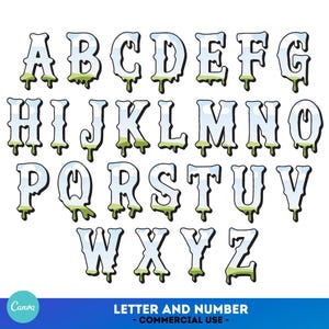 Editable Canva Template Halloween Letter Frame | Editable Alphabet ...